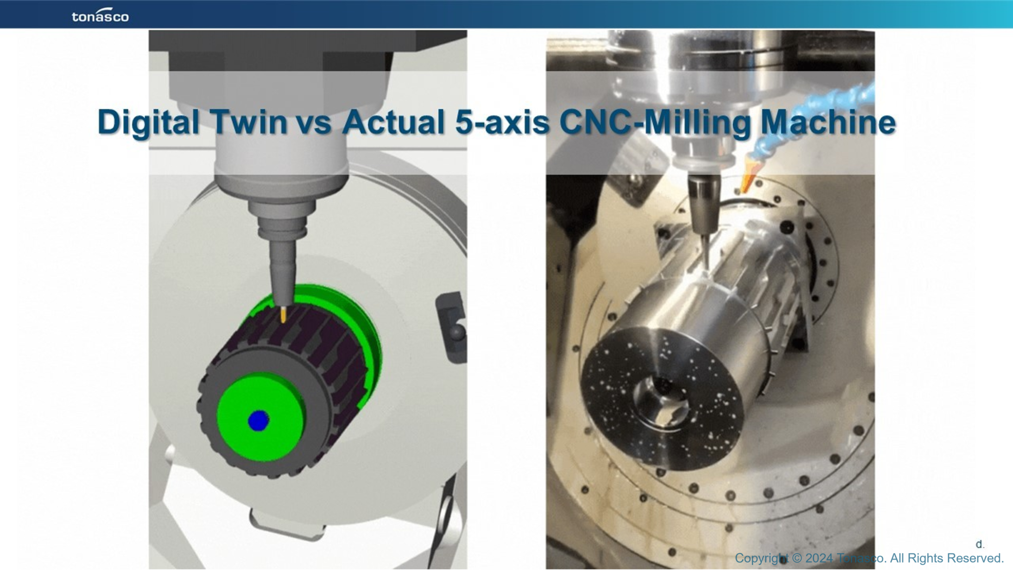 How Tonasco Built Its First Digital Twin: 5-Axis CNC Milling Centre